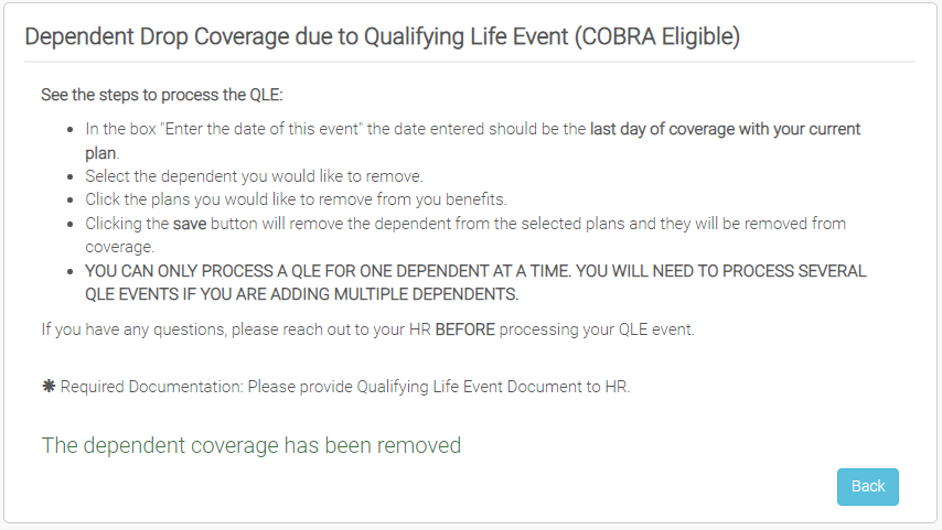How to Process a Qualifying Life Event (QLE) in Employee Navigator ...